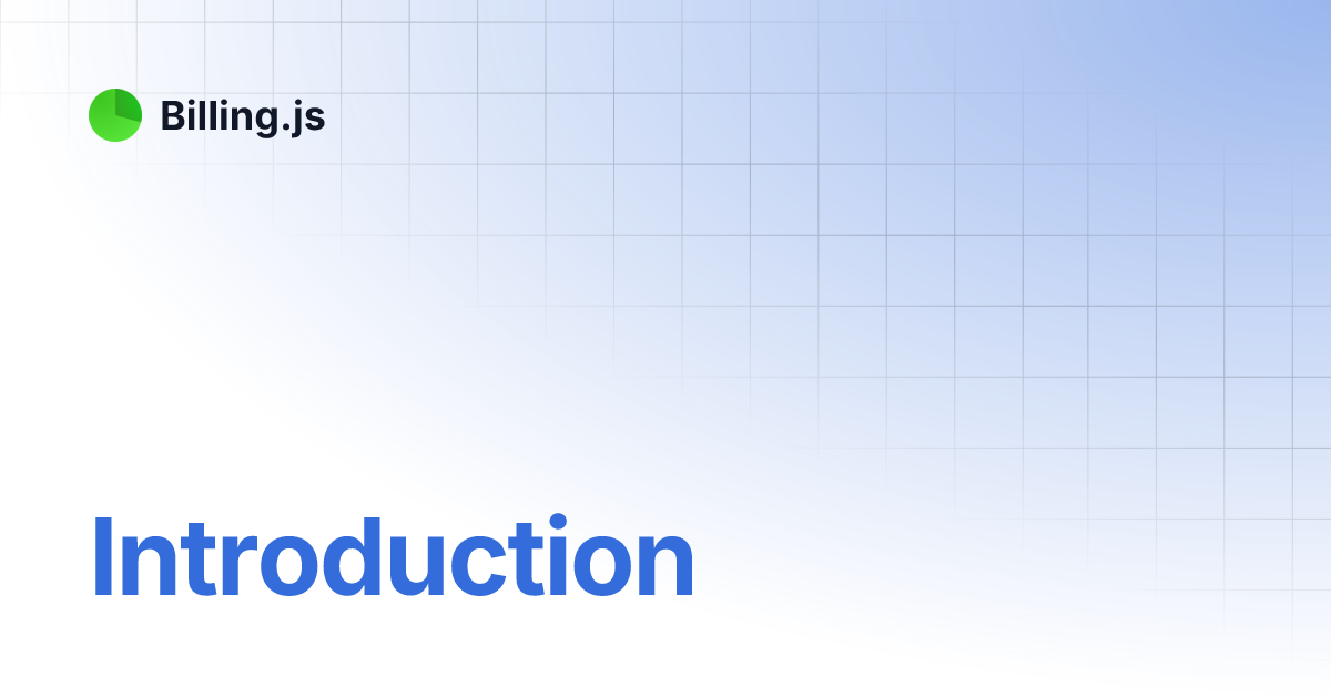 Introduction | Billing.js